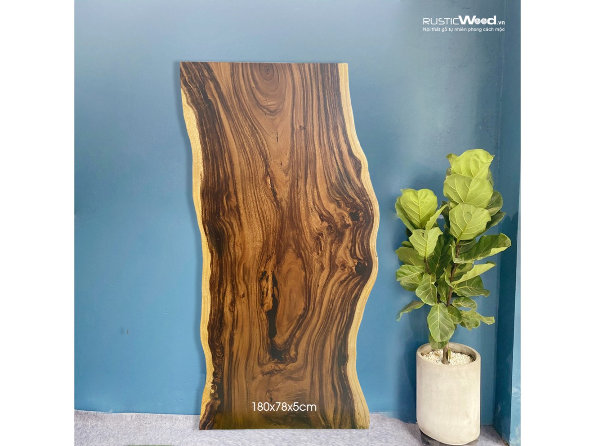 Mặt Bàn Gỗ Me Tây 180x78x5cm | Rustic Wood